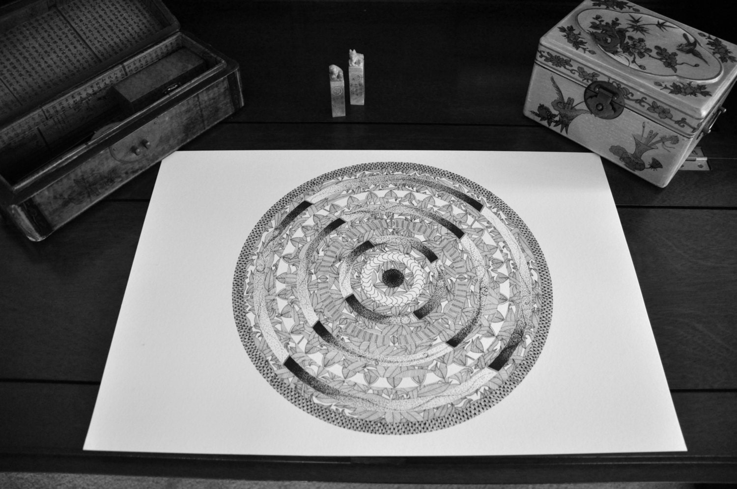 Original Detailed Pen and Ink Print. - Etsy