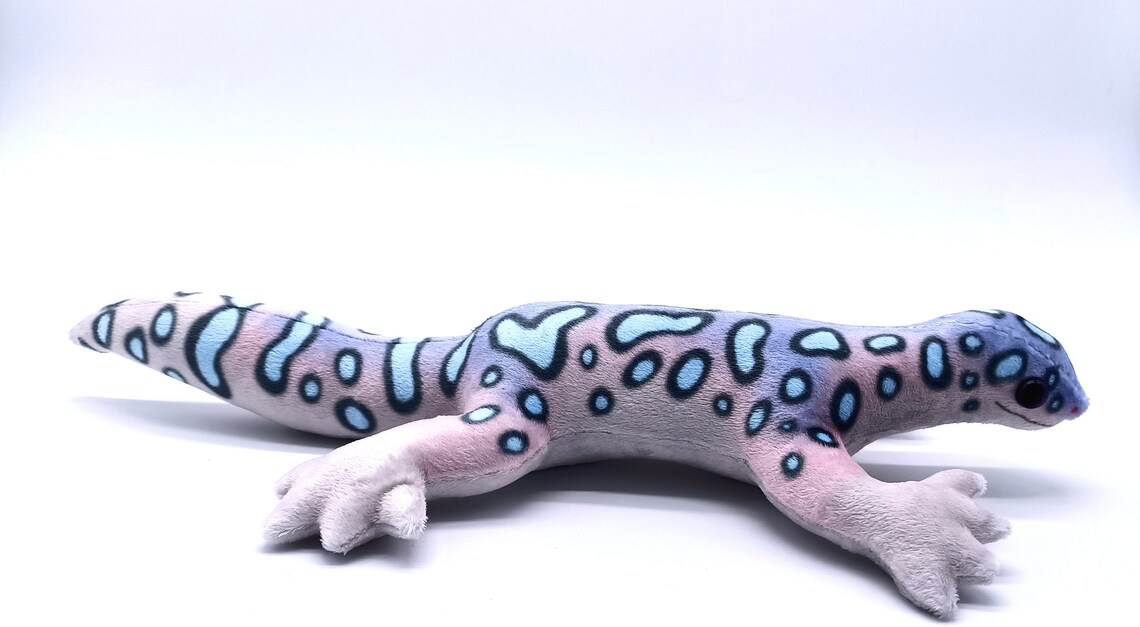 Magic Gecko Plush Fantasy Gecko Turquoise Lizard Plushie | Etsy