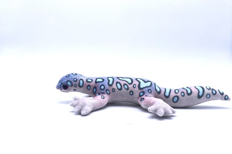 Magic Gecko Plush Fantasy Gecko Turquoise Lizard Plushie - Etsy UK