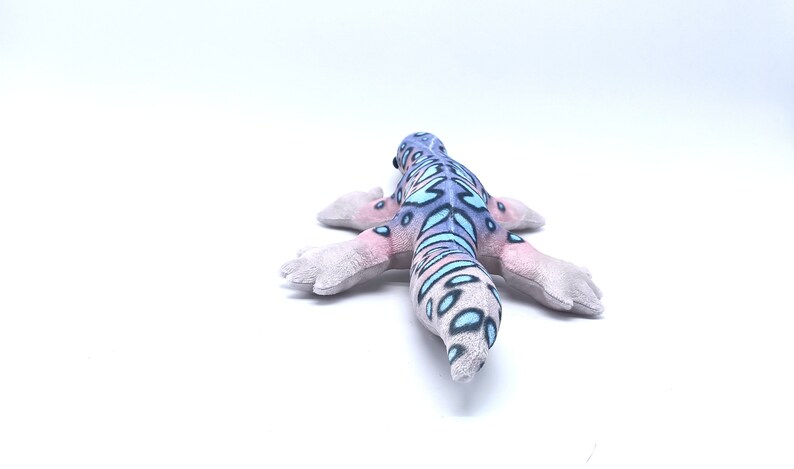 Magic Gecko Plush Fantasy Gecko Turquoise Lizard Plushie - Etsy UK