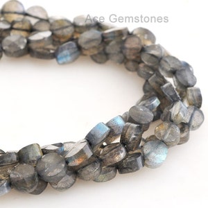 Labradorite Smooth Coin Beads Semiprecious Wholesale Beads Gemstone ...