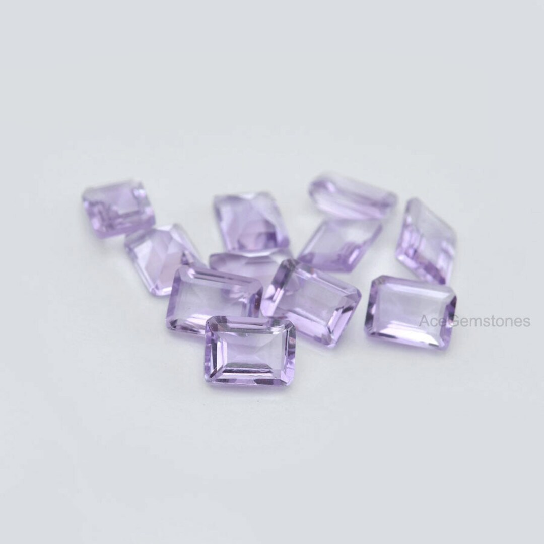 Genuine Awesome Pink Amethyst Octagon 6x8mm AAA Grade Wholesale Loose ...