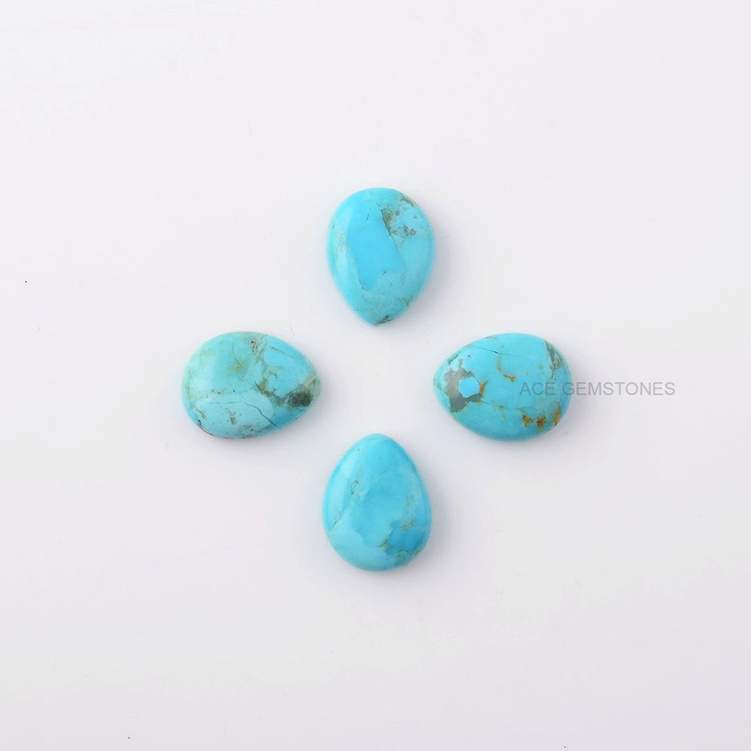 Arizona Turquoise 10x12 Mm Pear Shape Gemstone-wholesale Gemstone ...