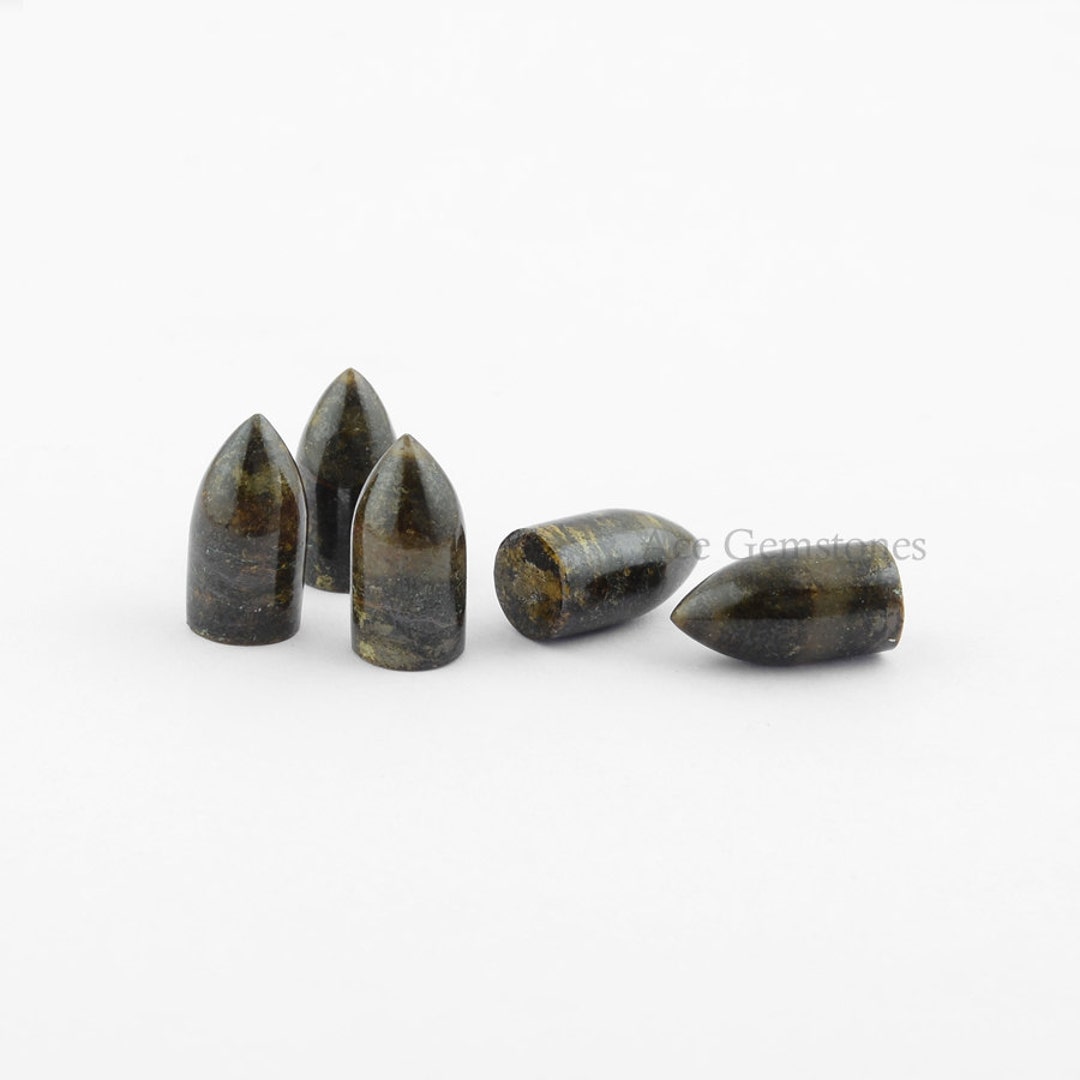 Bronzite Bullet Shape Gemstone, Bullet Stone Loose Smooth Gemstone ...