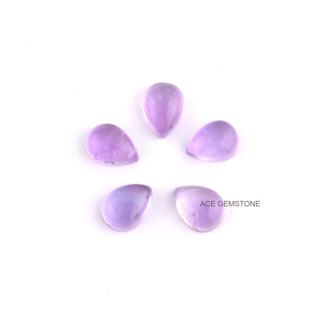 Amethyst Pear 6x4 to 9x7 Mm Calibrated Pear Cabochons-amethyst ...