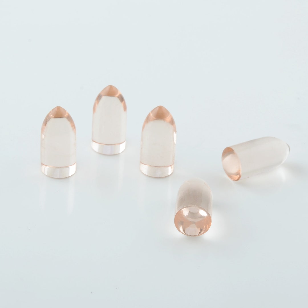 Bullet Shape Gemstone- Morganite Quartz 8x16 Mm - Bullet Shape - Smooth ...