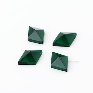 Emerald Quartz 12x16mm Pyramid Shape Gemstone-jewelry Making Gemstone ...