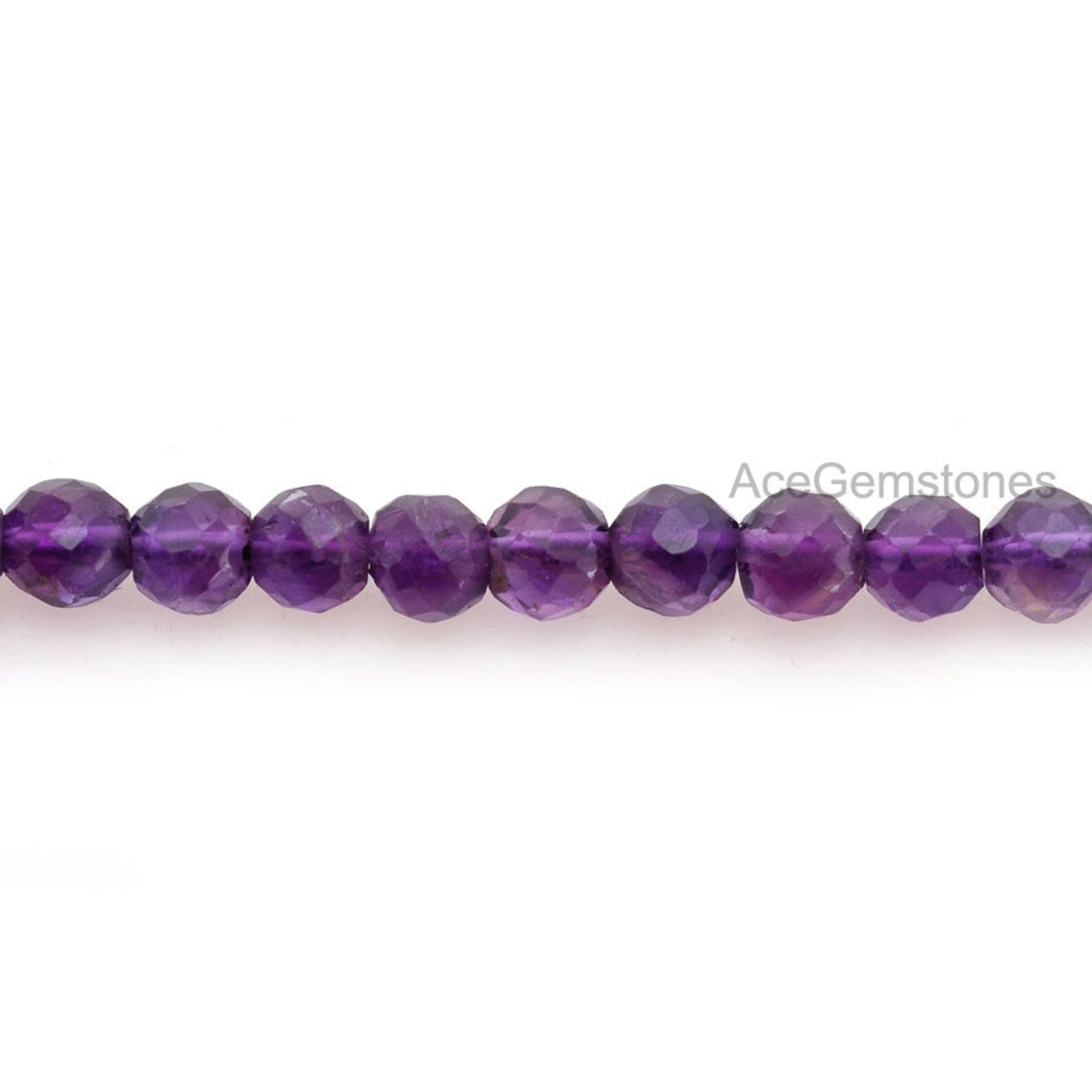 Purple Amethyst Round Beads, Semiprecious Beads, Wholesale Gemstone ...