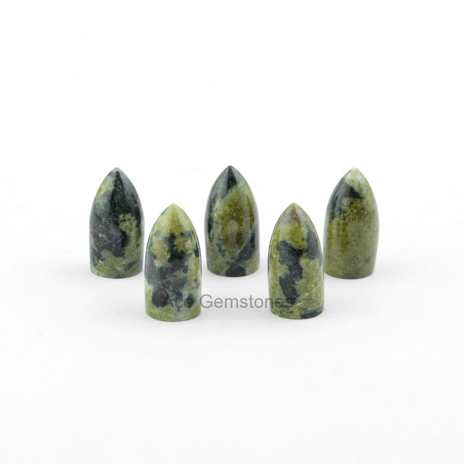 Bullet Shape Gemstone Gongunjula Bullet Stone Loose Smooth Gemstone ...