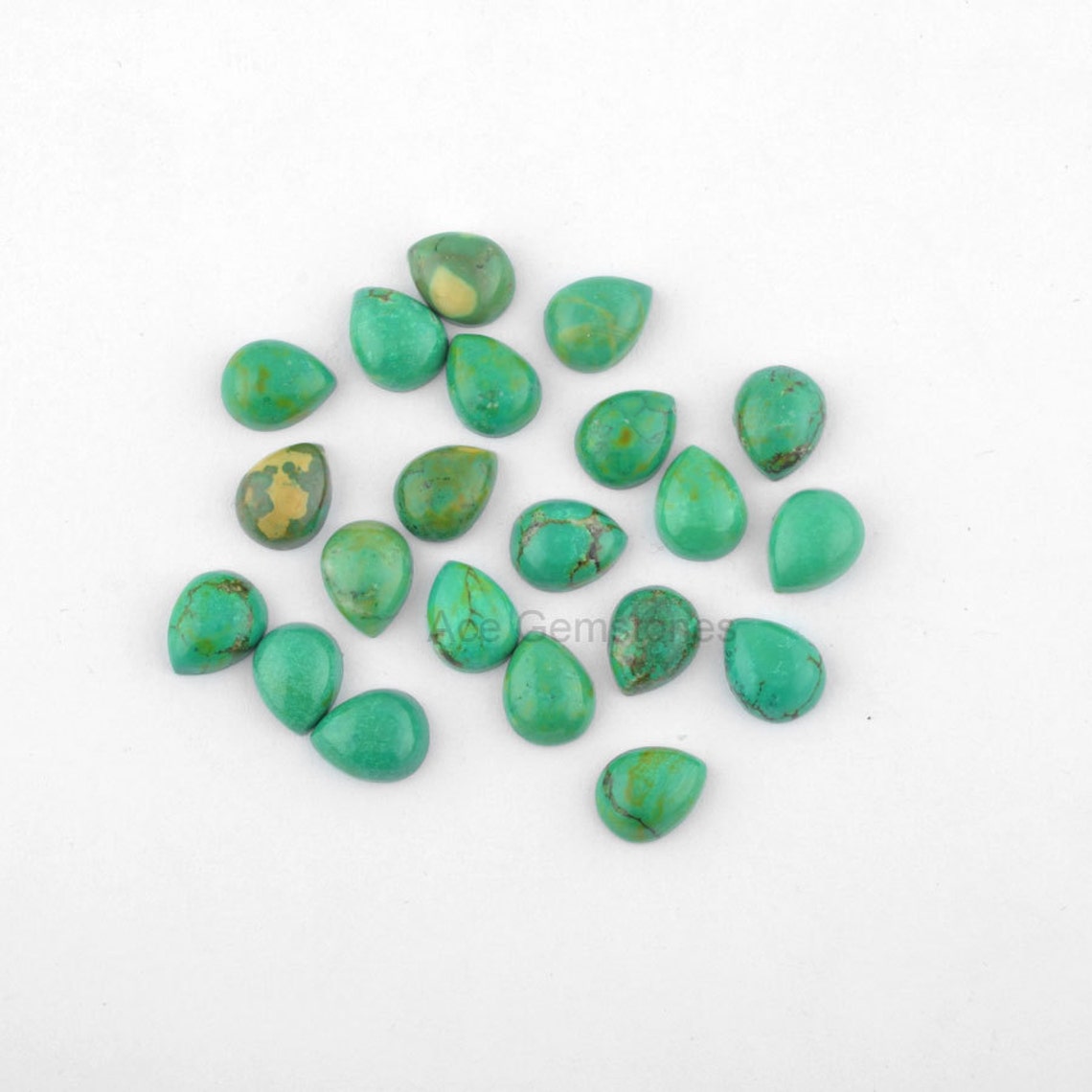 Tibetan Turquoise Pear Smooth Calibrated Cabochons Wholesale | Etsy