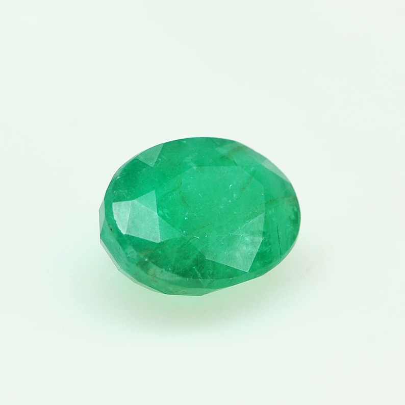 Gema Esmeralda Natural 7.32 Cts. Original Natural Top Verde - Etsy España
