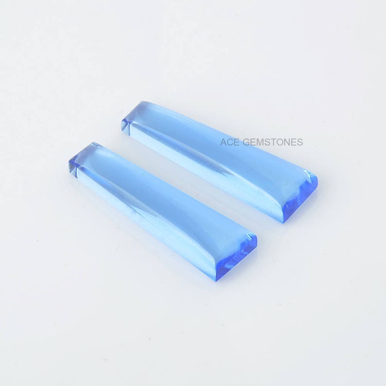 Tanzanite Quartz Gemstone Long Smooth Trapezoid Shape 10x35 Mm - Etsy