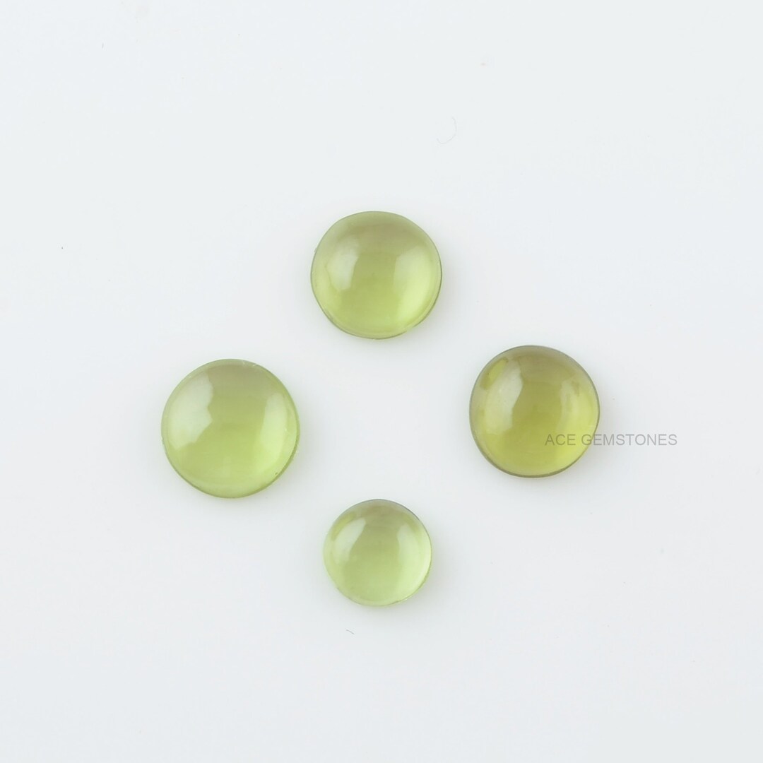 Natural Peridot 4 to 6 Mm Round Shape Gemstone-jewelry Making Gemstone ...