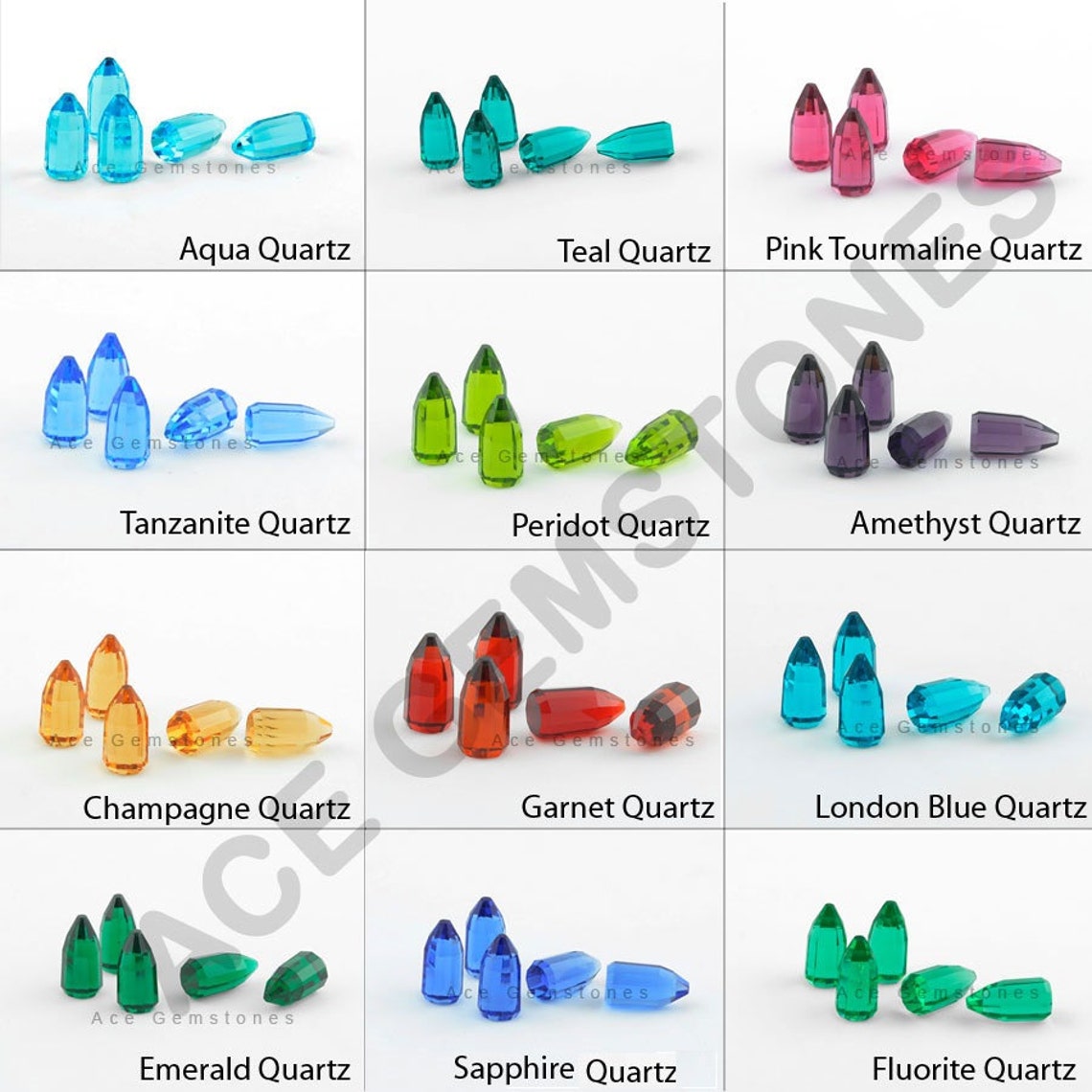 5 Pcs Faceted Bullet for Making Jewelry Red Garnet Quartz - Etsy