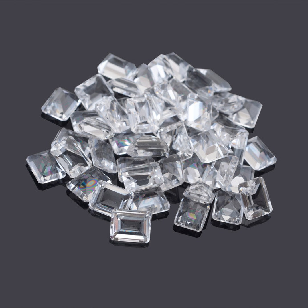 Crystal Quartz Octagon 6x8mm AAA Grade Wholesale Loose Gemstone - 20pcs ...