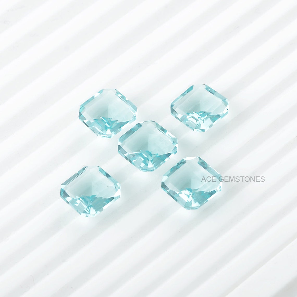 Aqua Quartz 9x9mm Octagon Gemstone-jewelry Making - Etsy