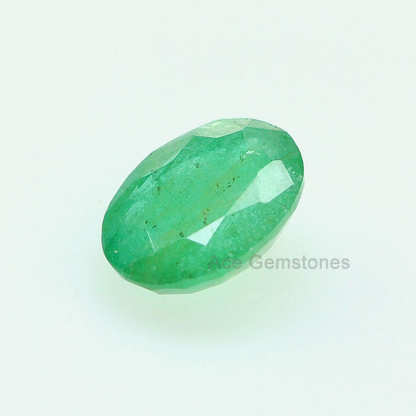 1.60 Cts. Awesome High Quality Zambian Green Emerald Oval Cut Loose ...