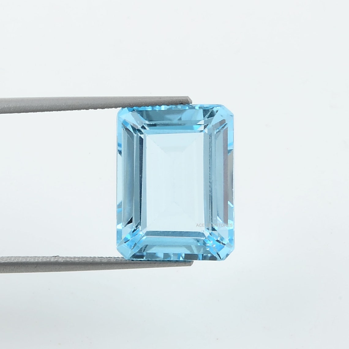 13.53ct Sky Blue Topaz 12x16 Mm Rectangle Genuine Gemstone | Etsy