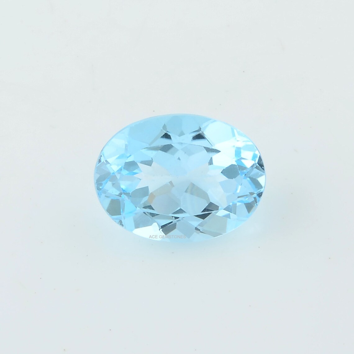 11.00 Ct Genuine Sky Blue Topaz 12x16 Mm Oval Shape Rare Gemstone ...