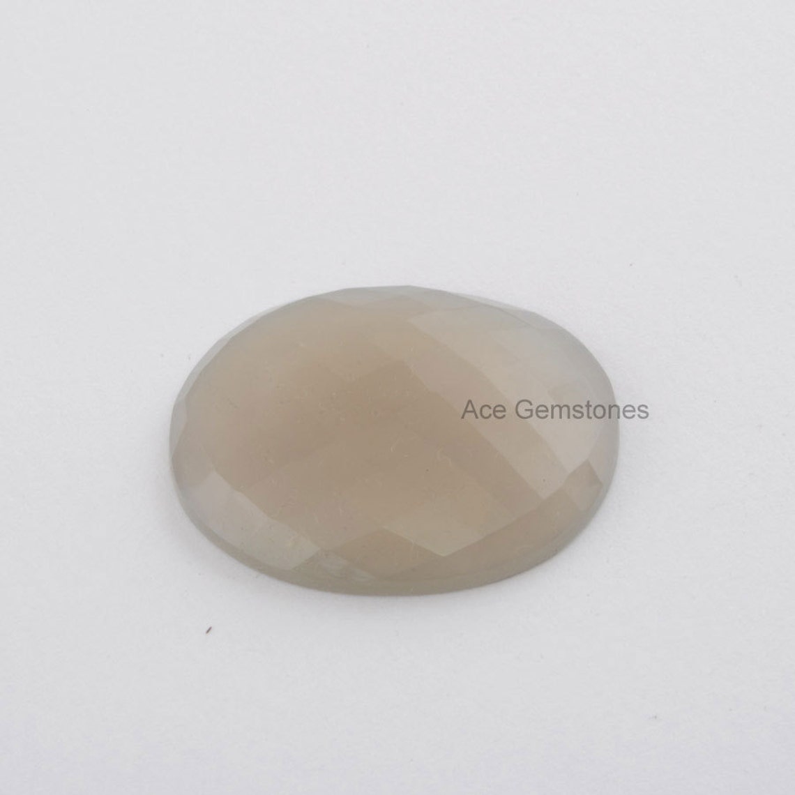 Grey Chalcedony Faceted Calibrated Oval Gemstone 30x35 Mm AAA - Etsy
