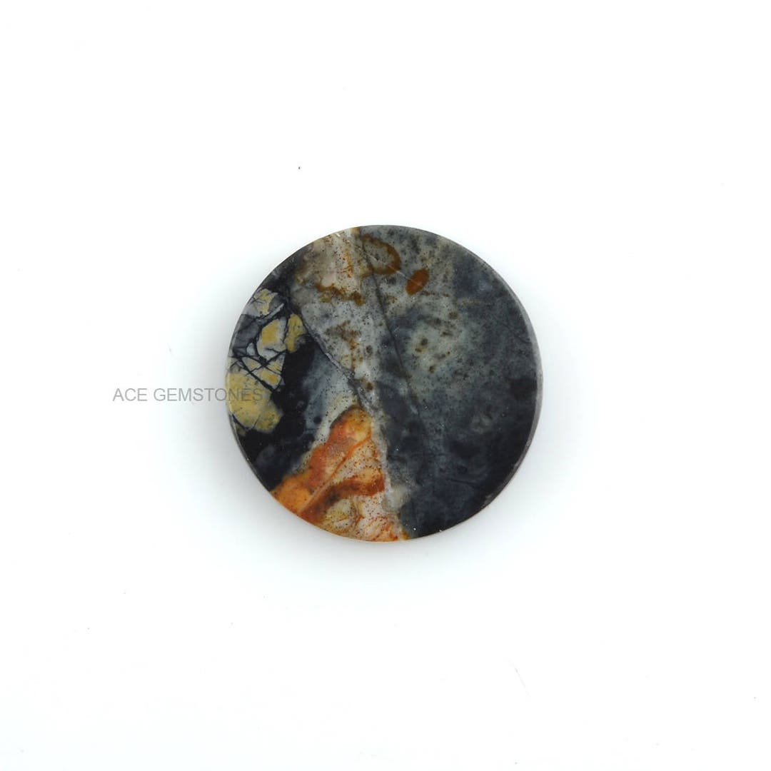 2 Pcs. Picasso Jasper Stone, Picasso Jasper Round 20x20mm Loose ...