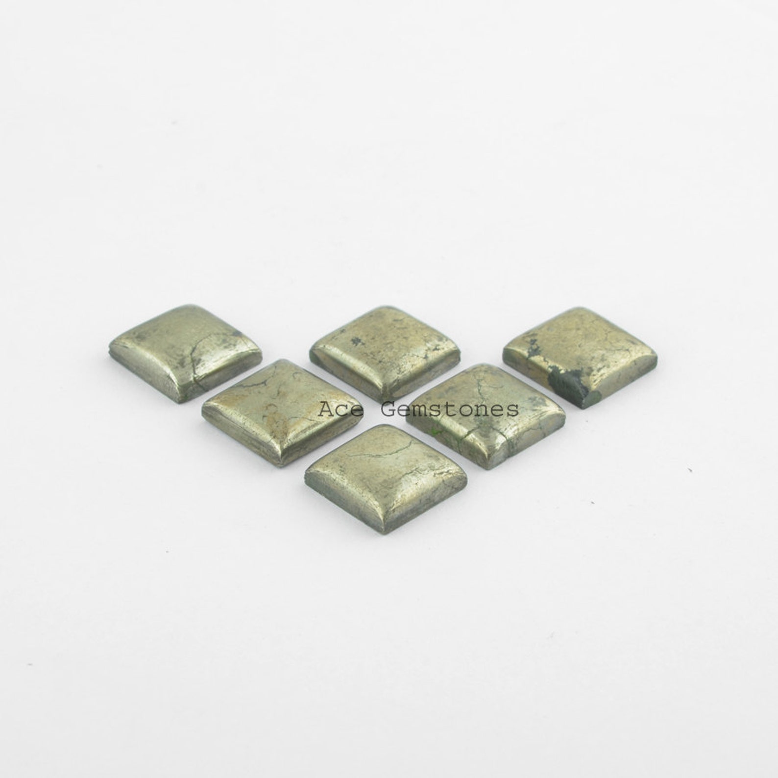 Pyrite Square Cabochons High Quality Loose Pyrite Gemstone - Etsy India