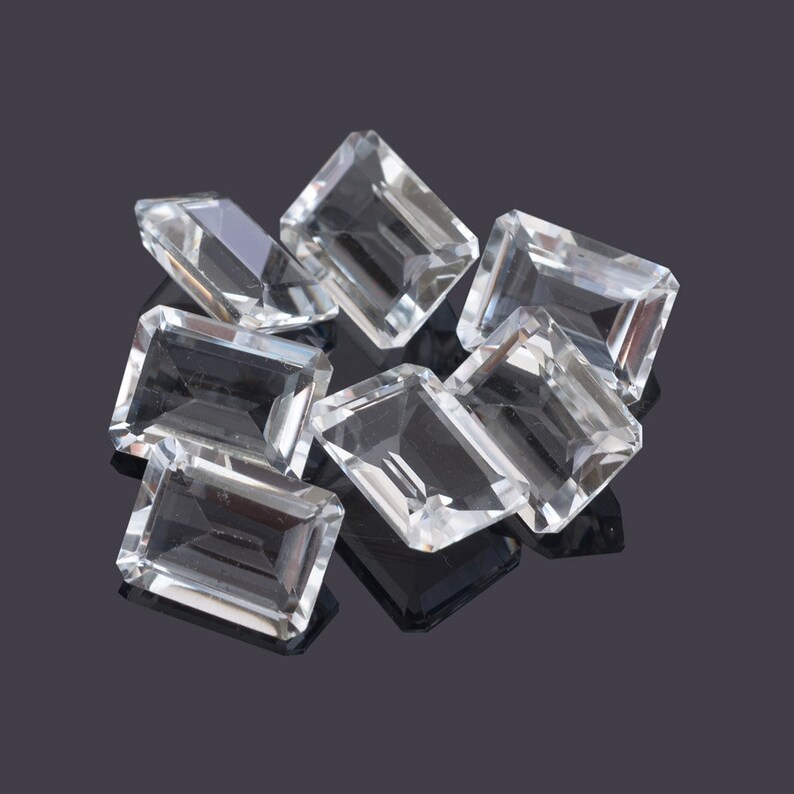 Crystal Quartz Octagon 10x14mm AAA Grade Wholesale Loose | Etsy