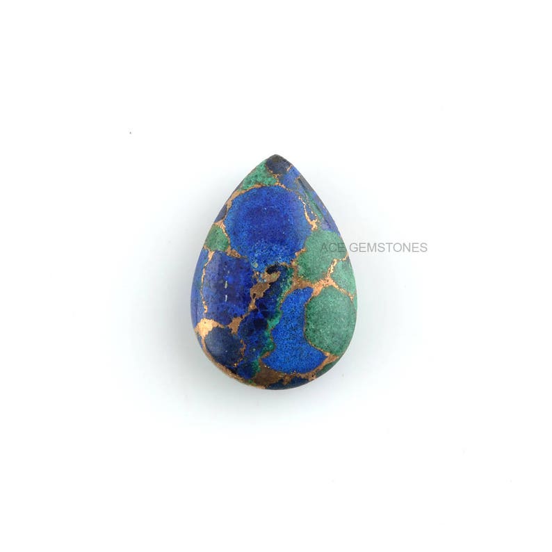 Azurite Gemstones Azurite Copper Pear 14x20mm Gemstones - Etsy