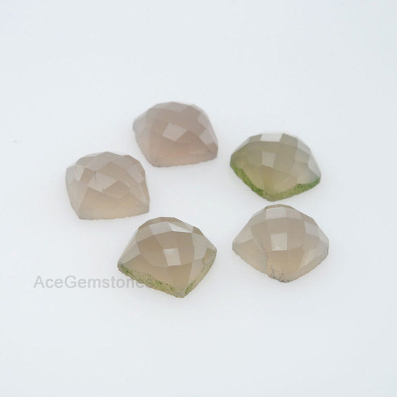 Grey Chalcedony Loose Wholesale Gemstone Checkerboard - Etsy