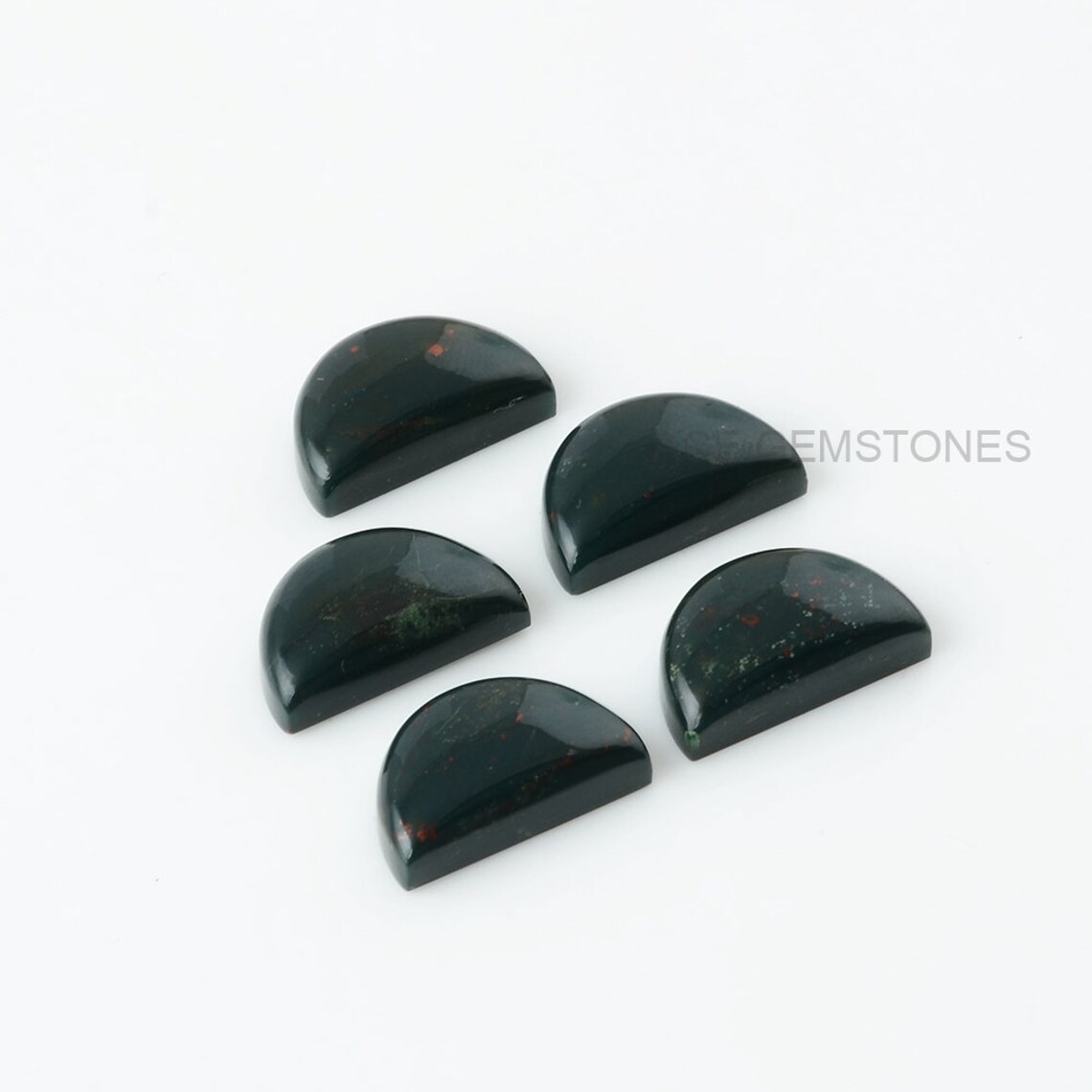 Bloodstone 10x16 Mm Half Moon Shape Gemstone-jewelry Making | Etsy