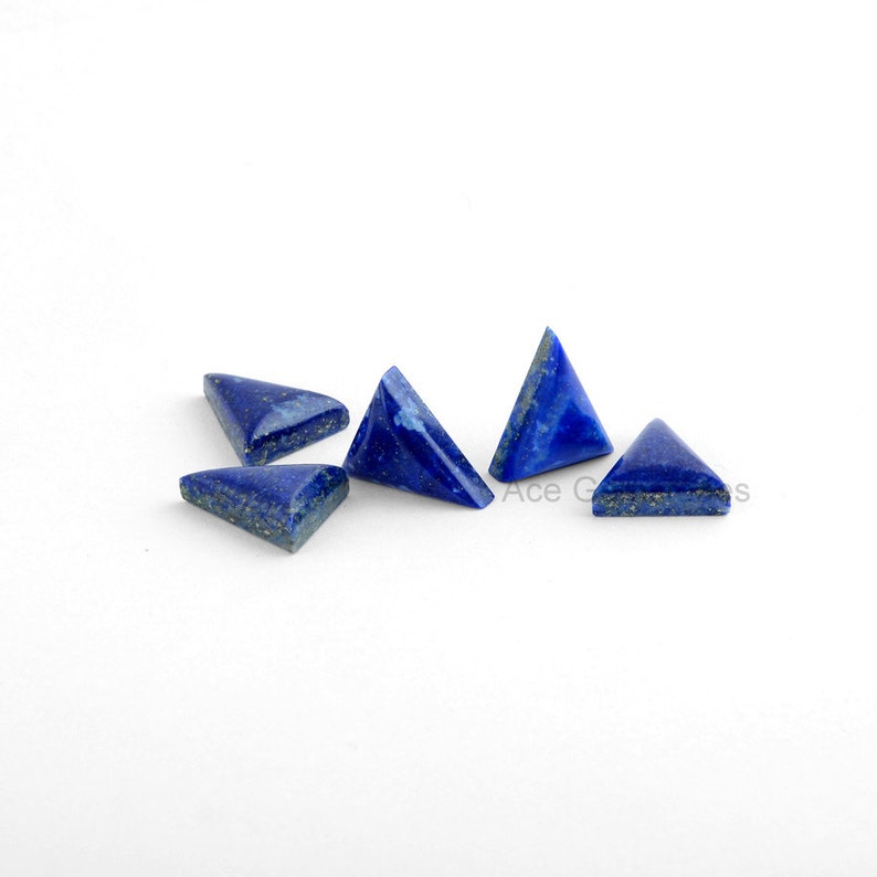 5Pcs Triangle Gemstone Lapis Gemstone Lapis Loose Cabochons | Etsy