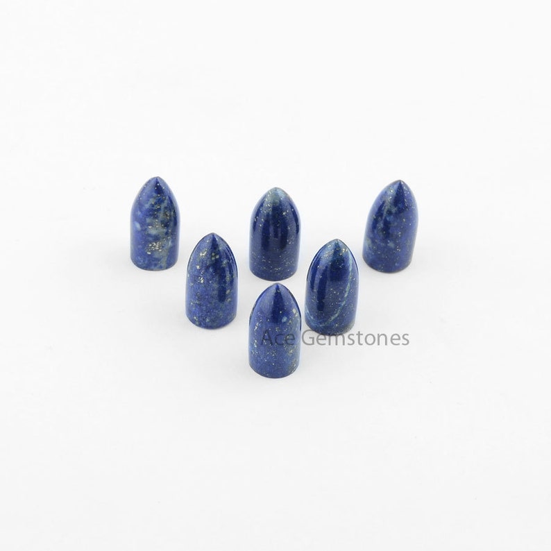Unique Lapis Bullets Gemstone Genuine Lapis Bullet Shape Stone - Etsy
