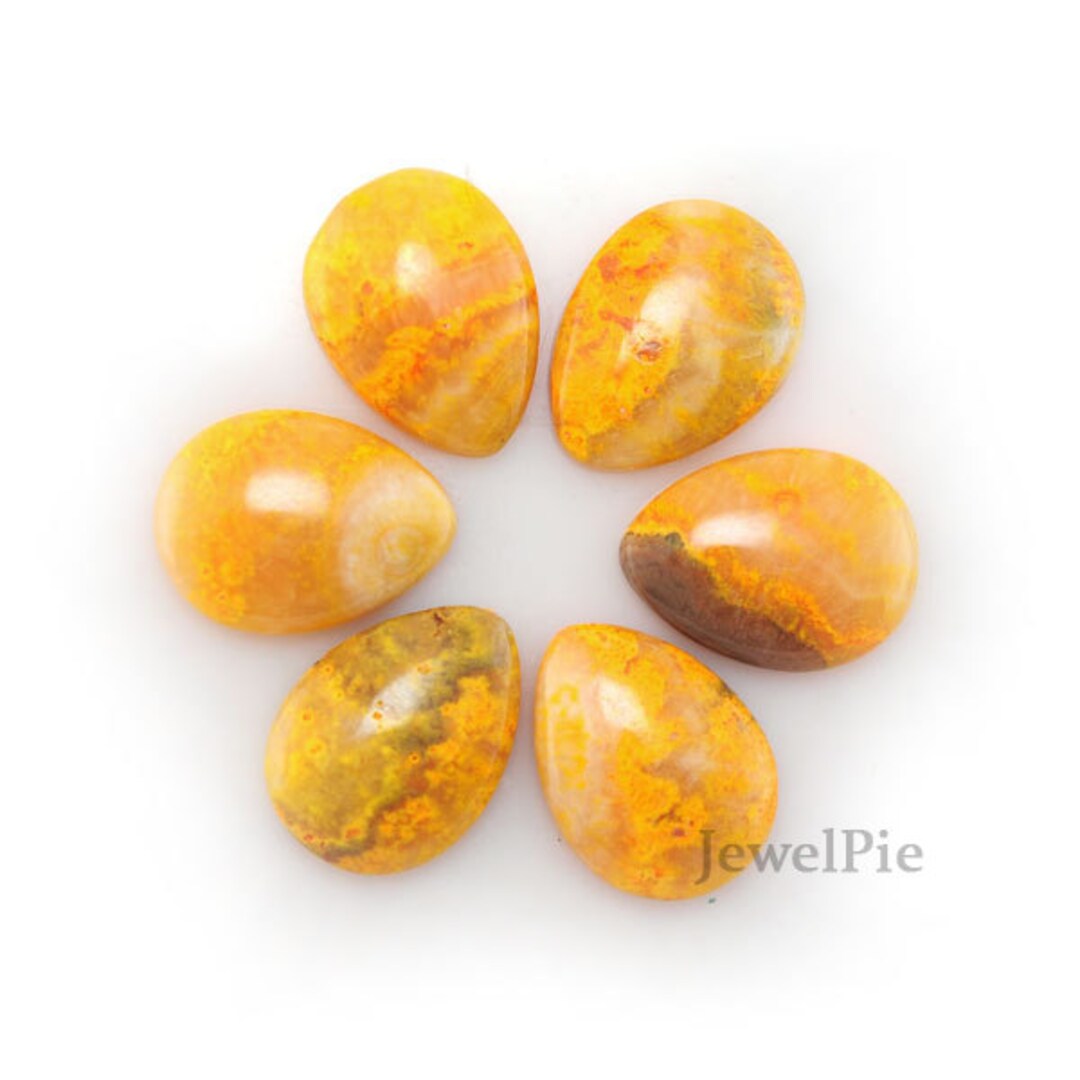 Loose Gemstone Cabochon Eclipse Pear 14x20 AAA Grade - 6 Pcs. - Etsy