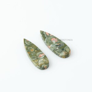 Green Rhyolite 10x30 Mm Pear Shape Gemstone-gemstone Supplier ...