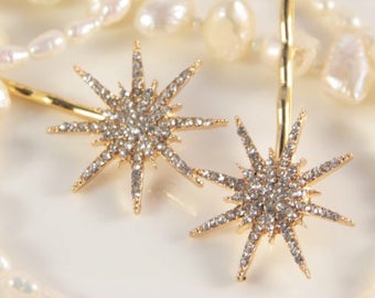 Star hair clips | Etsy