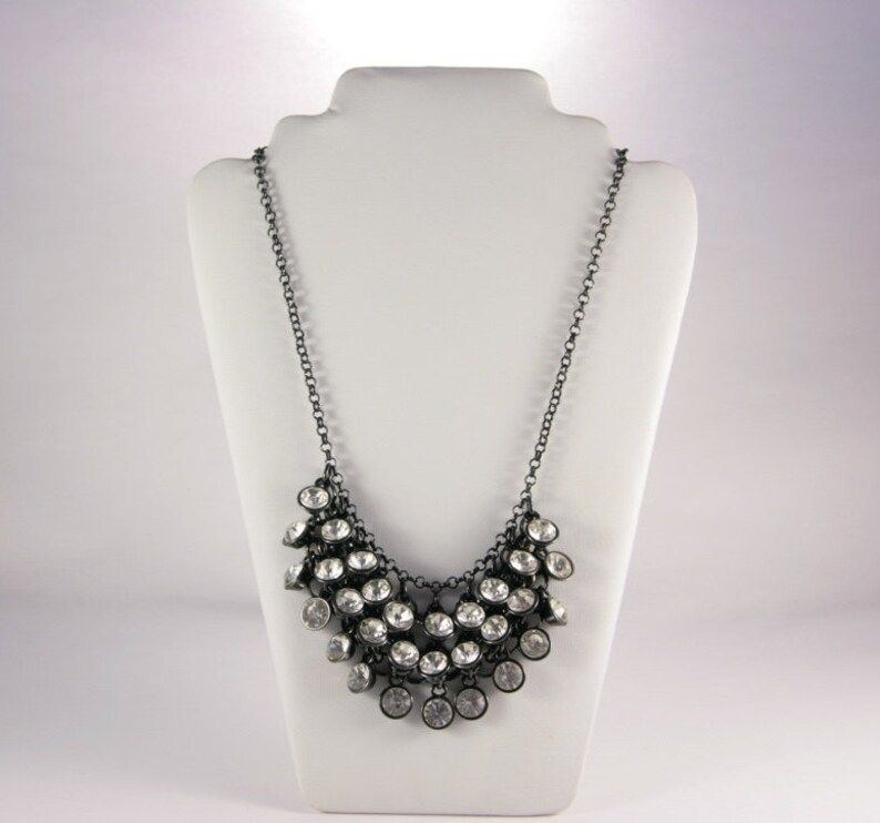 Gun Metal Necklace Gothic Necklace Black Witch Collar Choker | Etsy