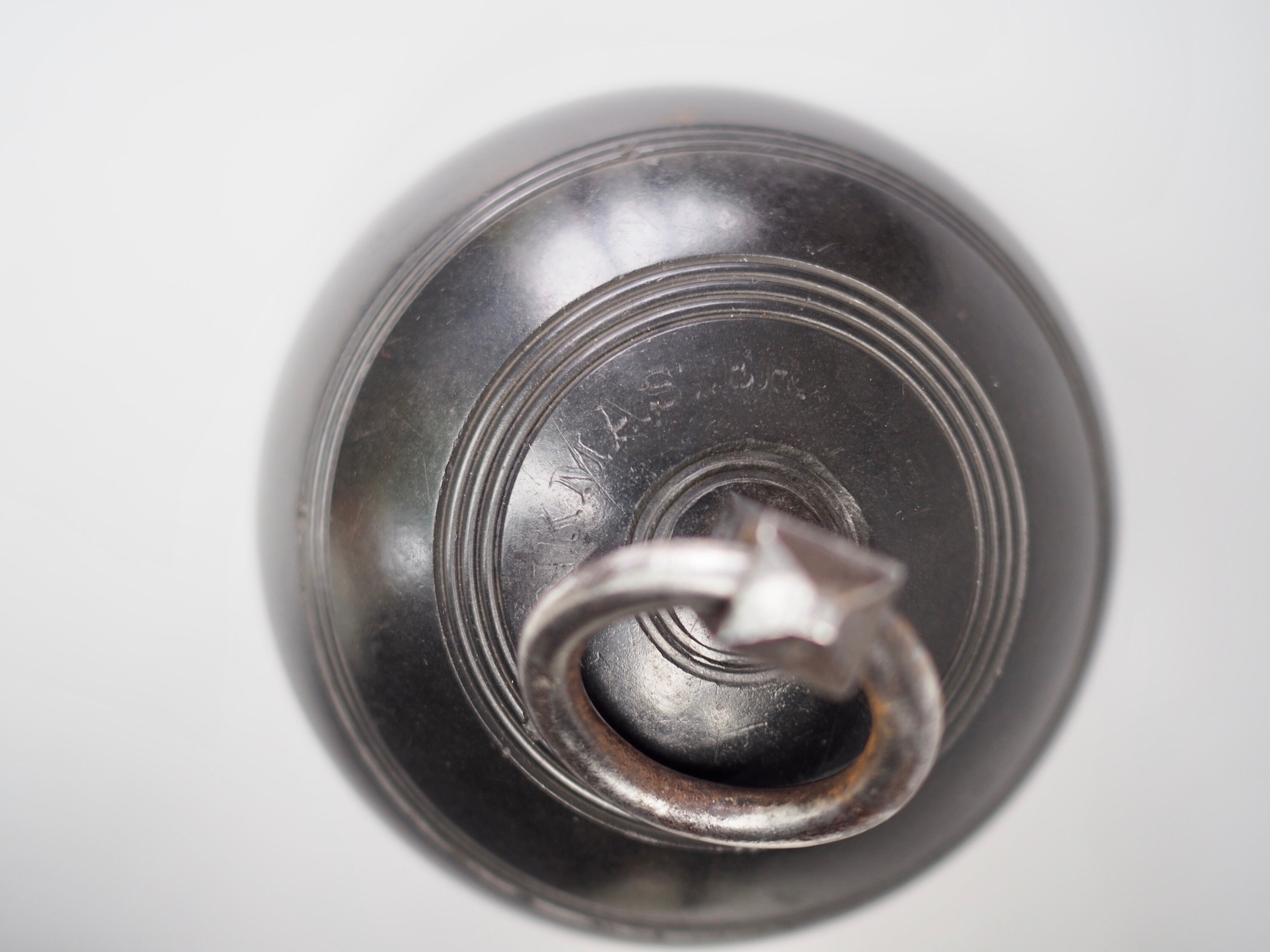 Ball Door Stop, Antique Lawn Bowls Ball, Resin, Bowling, Door Weight ...