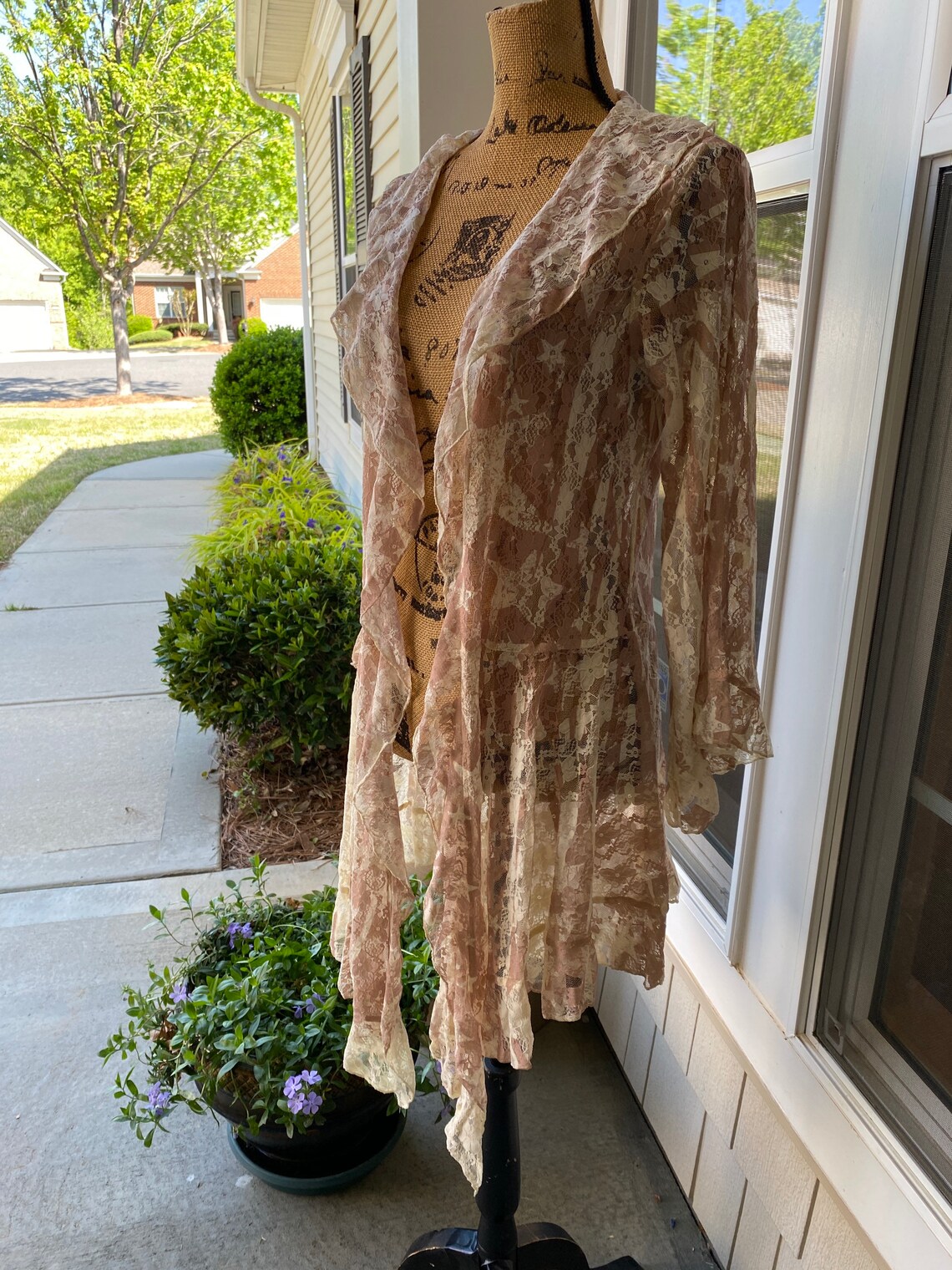 Plus Size Lace Duster Kimono Resort Wear Bathing Suit - Etsy