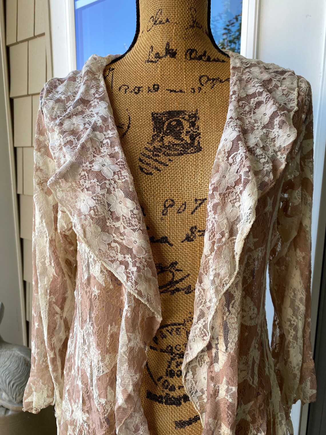 Plus Size Lace Duster Kimono Resort Wear Bathing Suit - Etsy