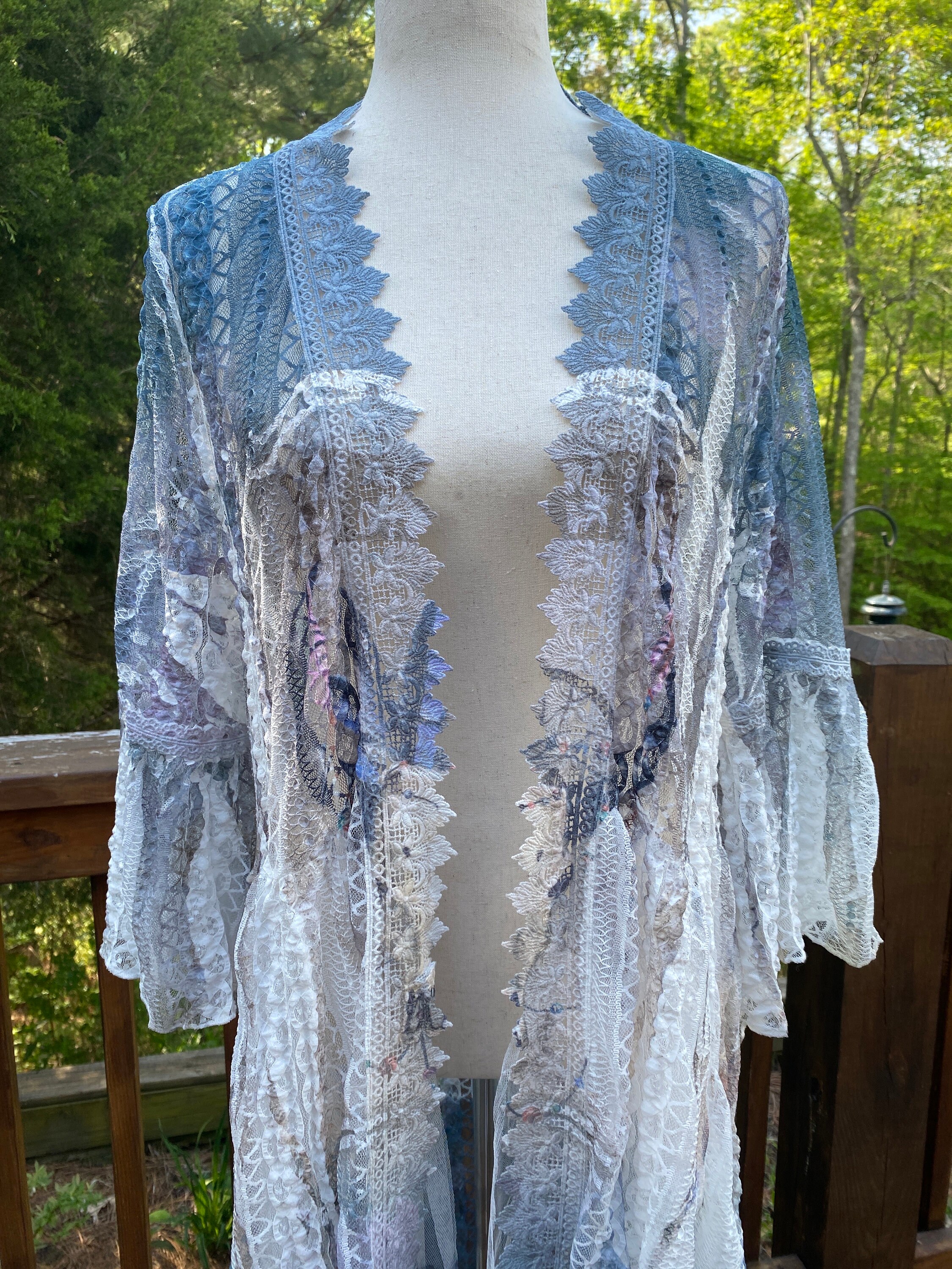 Plus Size Coverup, Plus Size Duster, Western Boho Kimono, Beach Cover ...