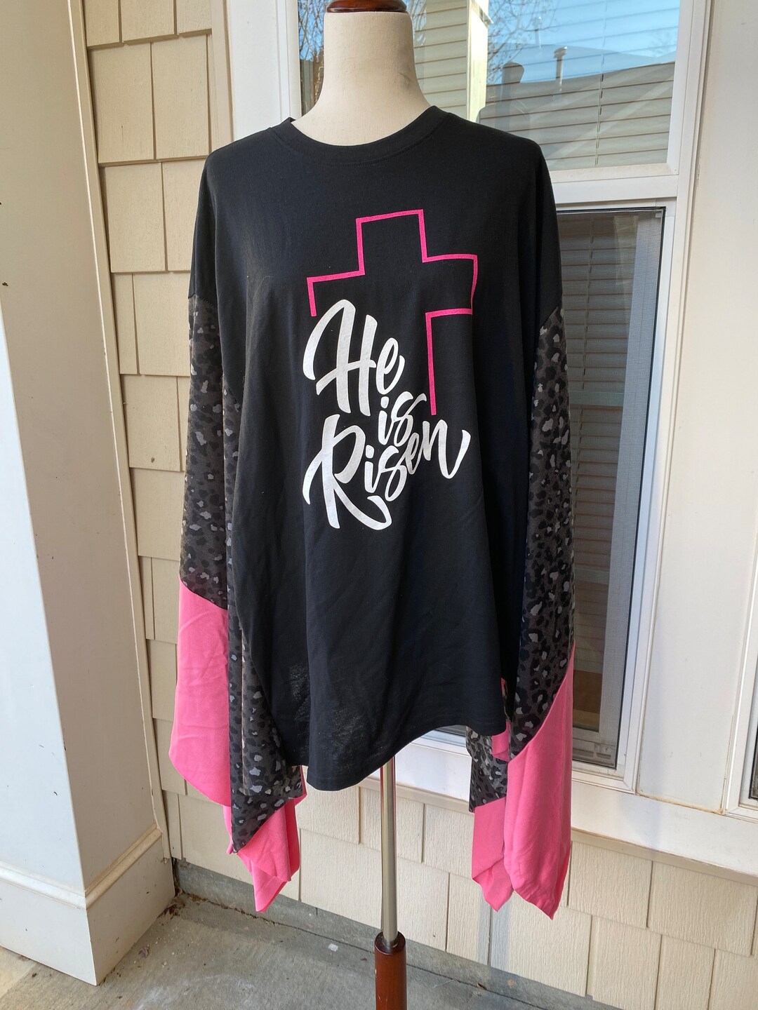 Cross Tshirt Poncho Christian Plus Size Stevie Nicks Style - Etsy