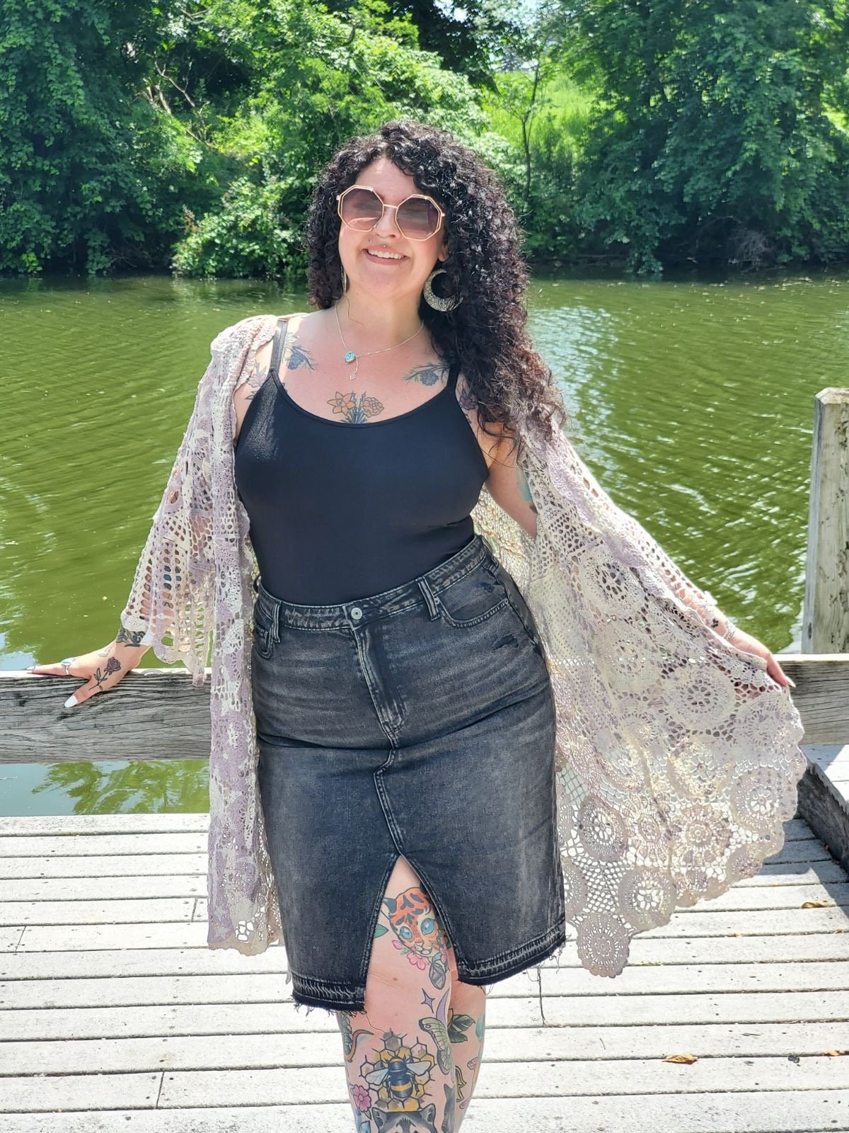 Crochet Duster, Plus Size Kimono, Plus Size Lace Duster, Vintage Kaftan, Beach Coverup, Plus ...