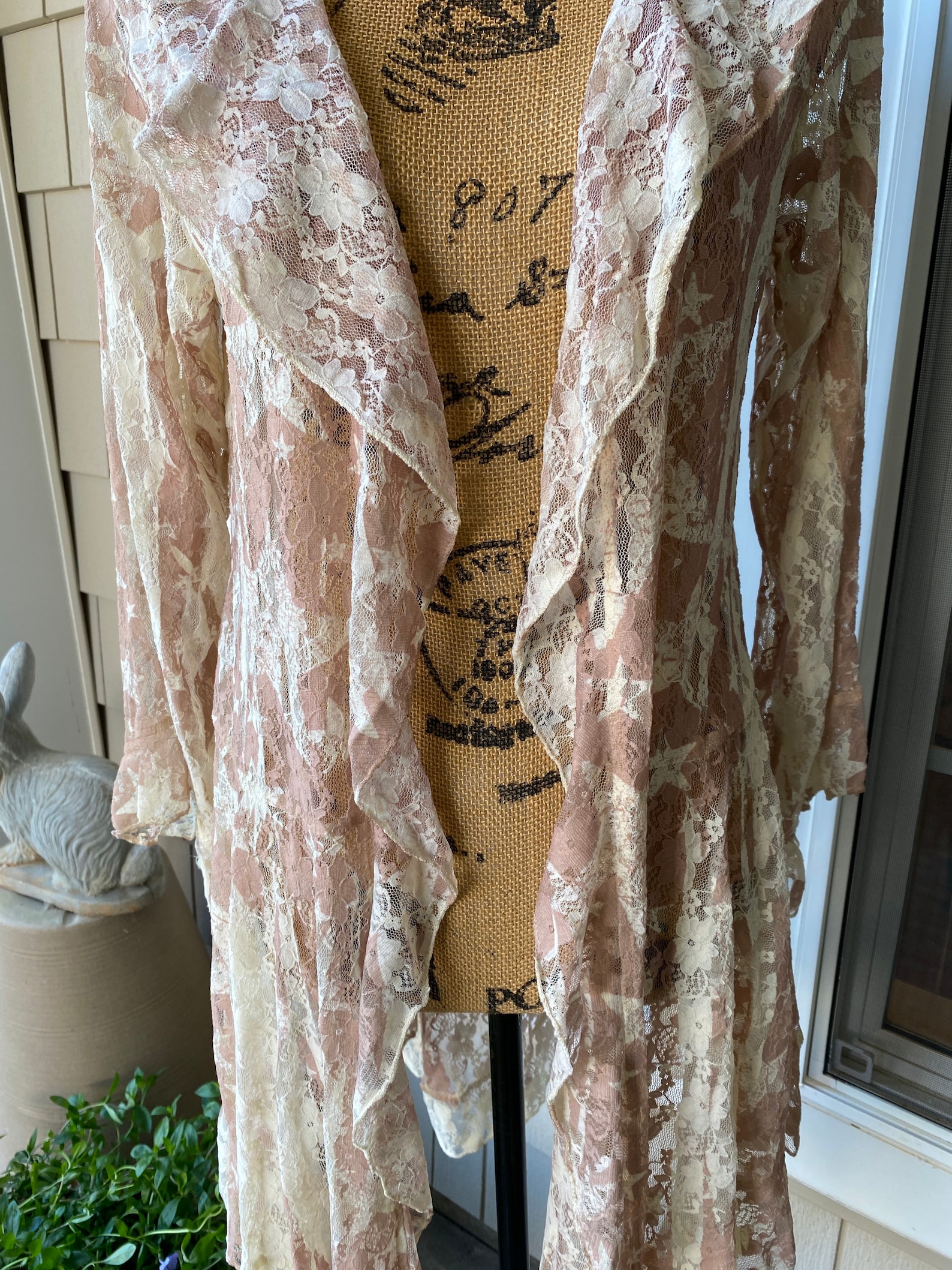 Plus Size Lace Duster Kimono Resort Wear Bathing Suit - Etsy