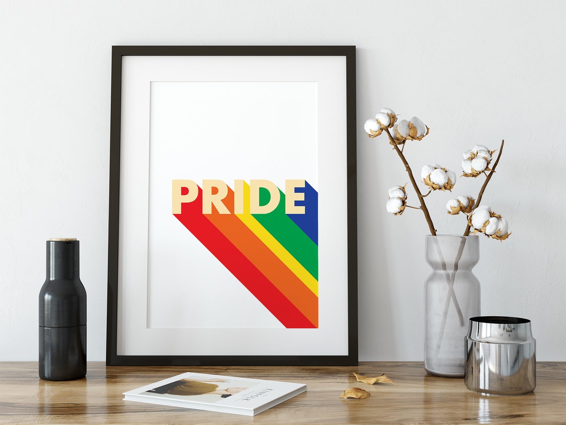LGBTQ Pride Poster LGBT Poster Gay Pride Print Pride | Etsy