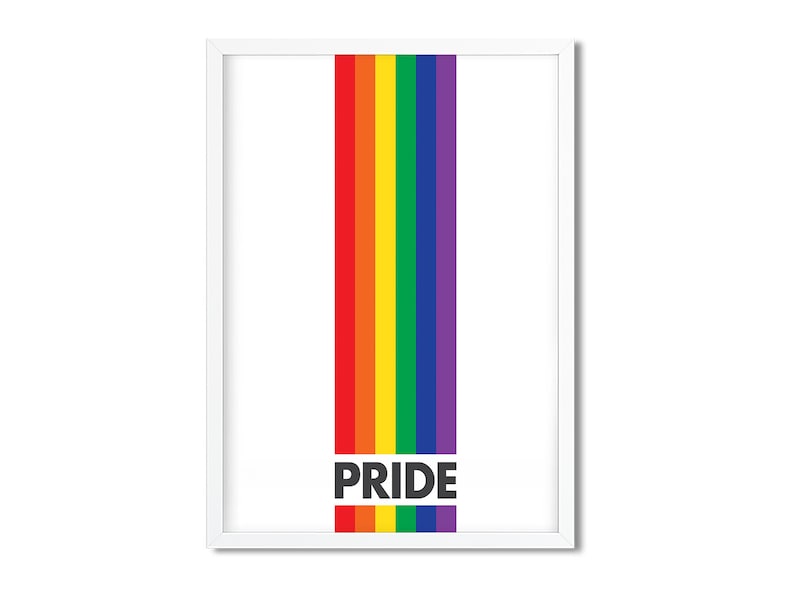 LGBTQ Pride Poster LGBT Posterpride Art Pride Decor - Etsy