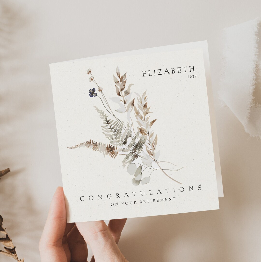 Personalised Retirement Card, Happy Retirement, Congratulations on ...