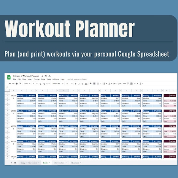 Running Tracker Spreadsheet Log Daily, Weekly, Monthly Tracking Google ...