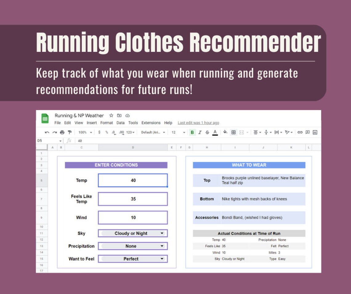 Running Clothes Log Recommender - Track What You Wear - Get Suggestions ...