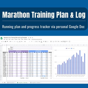 Marathon Training Plan & Spreadsheet - 26.2 Running Log - Google Doc ...