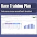 Running Training Plan Spreadsheet Template - Marathon, Half, 5K, Any ...